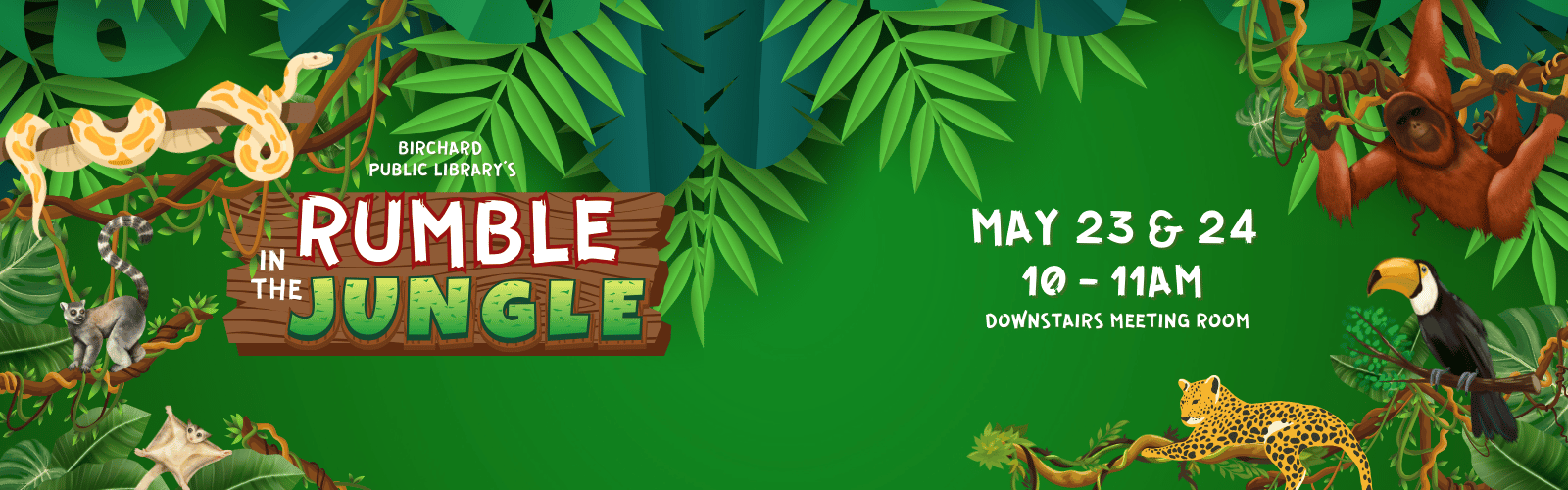 Rumble in the Jungle | Birchard Public Library